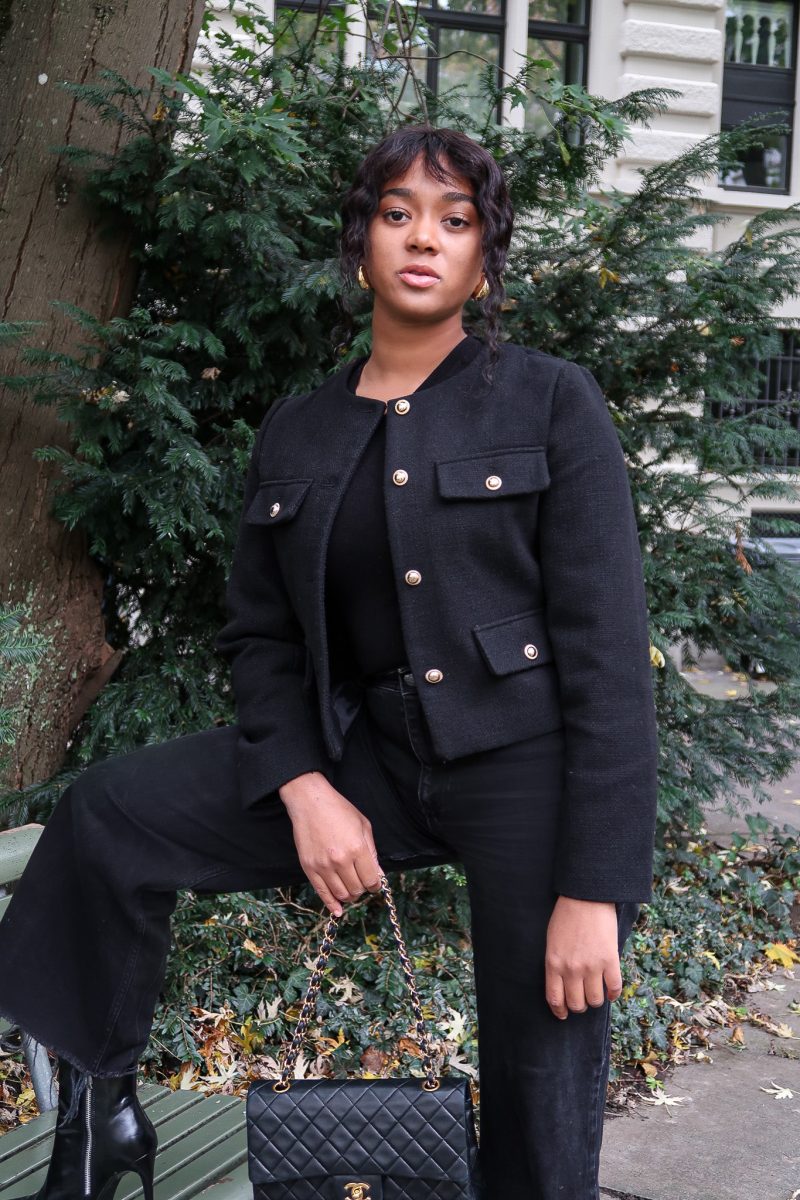 Elevate Your Style with a Black Bouclé Jacket - Meet Miri